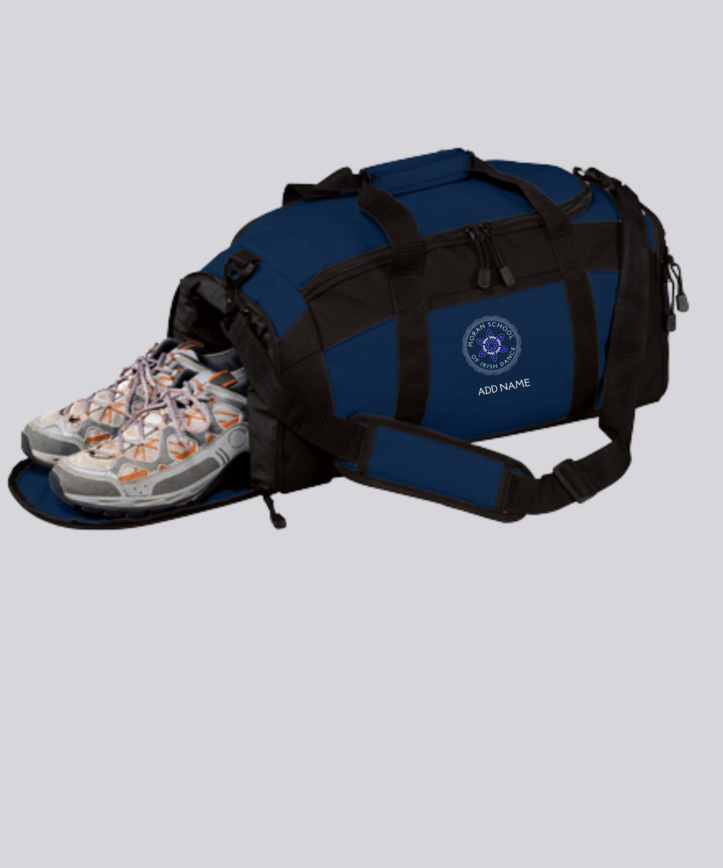 Irish Dance Bag: Moran School of Irish Dance Navy Duffle Bag – FeistyFitzy