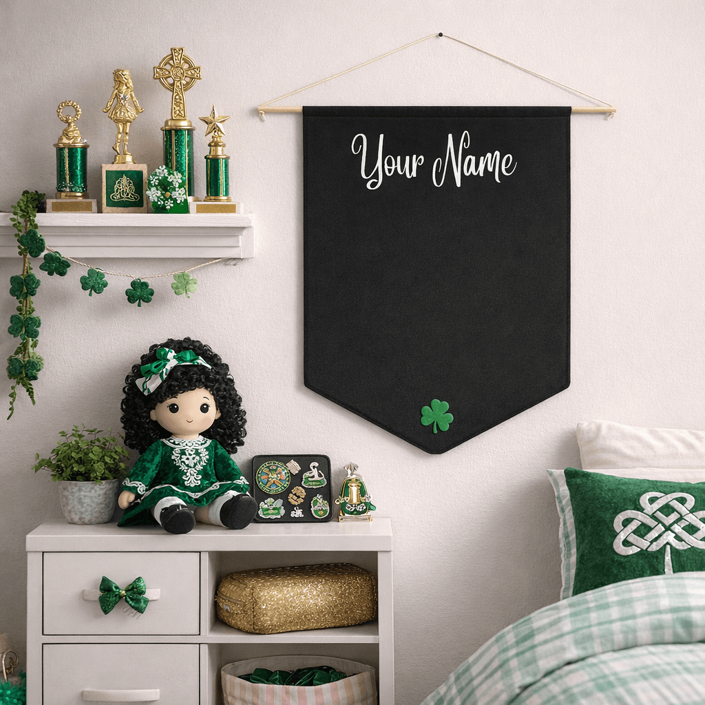 Personalized Irish Dance Patch & Pin Display Pennant – FeistyFitzy